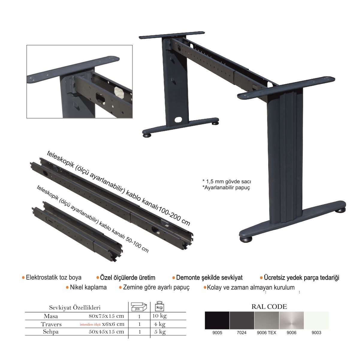 Adjustable Table Legs, Modern Table Legs, Working Table Legs - Etsy
