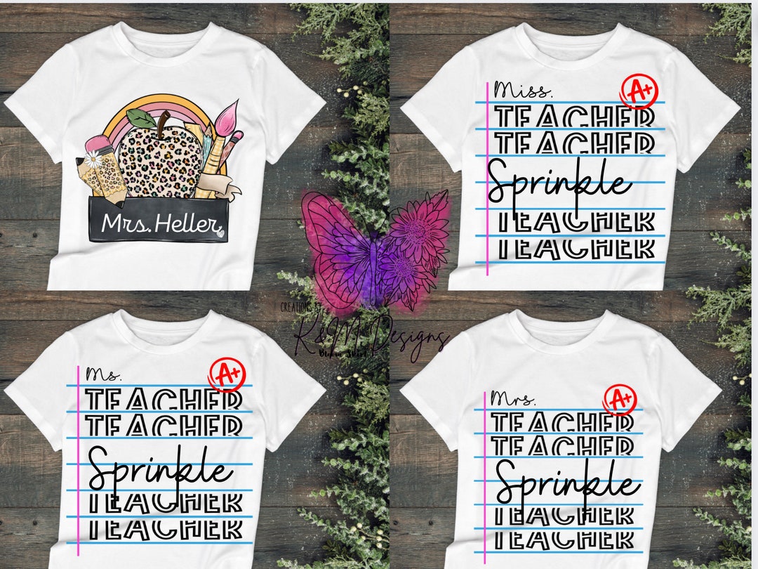 Back to School Teacher DTF Transfer | Teacher Personalized Shirt ...