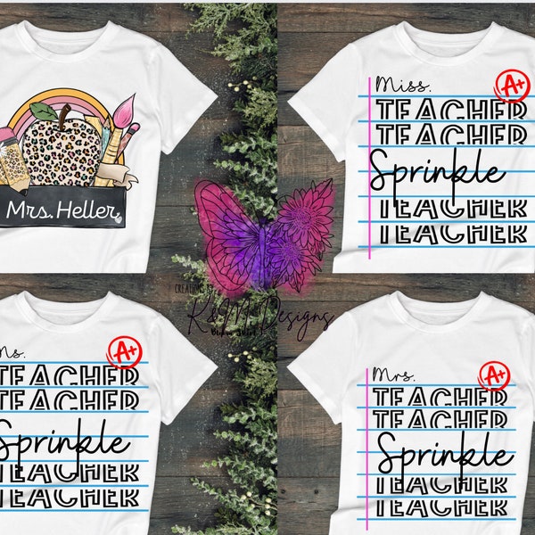 Teacher Iron On - Etsy