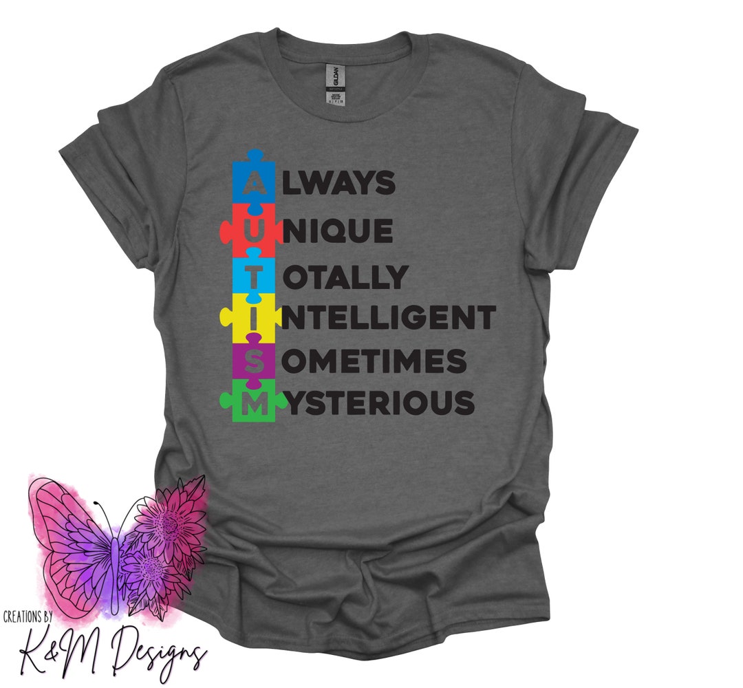 Autism Building Blocks DTF Transfer | Puzzle Piece Autism Transfer ...