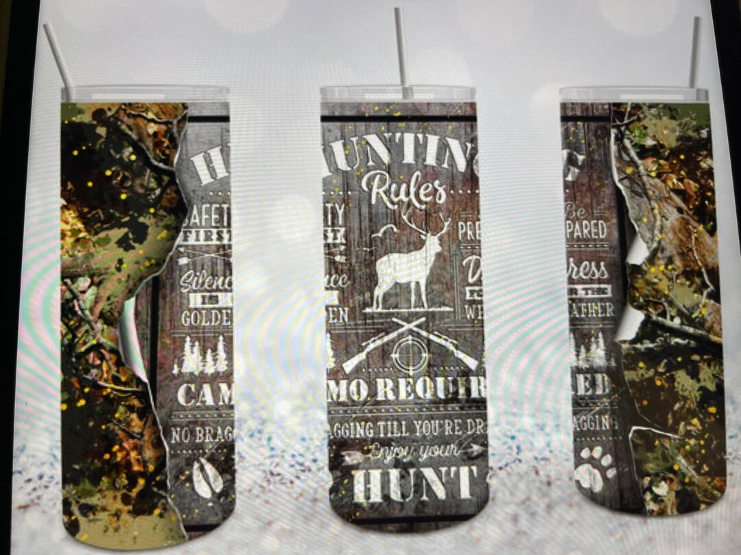 Dad Hunting Father's Day Camo Deer Tumbler Coffee Cup Metal 20 Oz ...