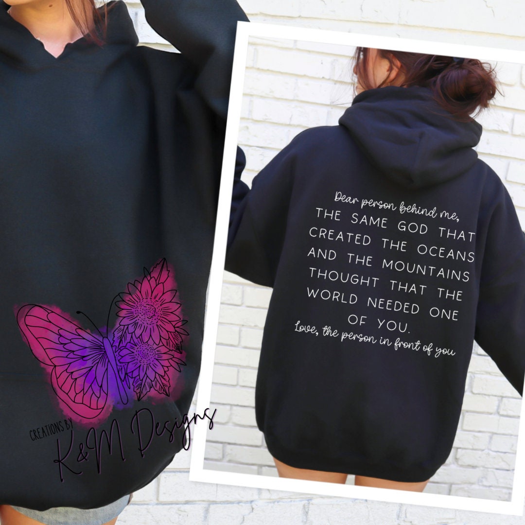 Dear Person Behind Me Back Print DTF | Ready to Press Heat Transfer ...