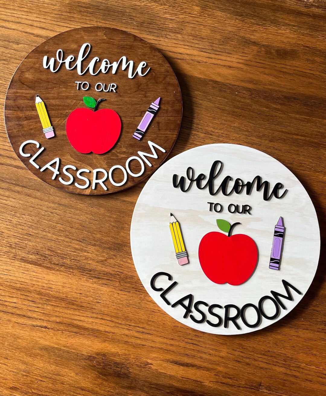 Welcome to Our Classroom Wooden Sign | Handcrafted Classroom Decor ...