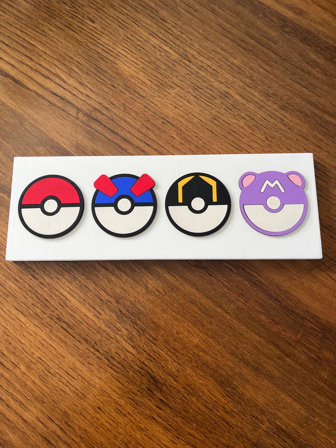 Pokémon Pokéball Wooden Sign | Gamer Wall Art | Custom Pokémon Room ...
