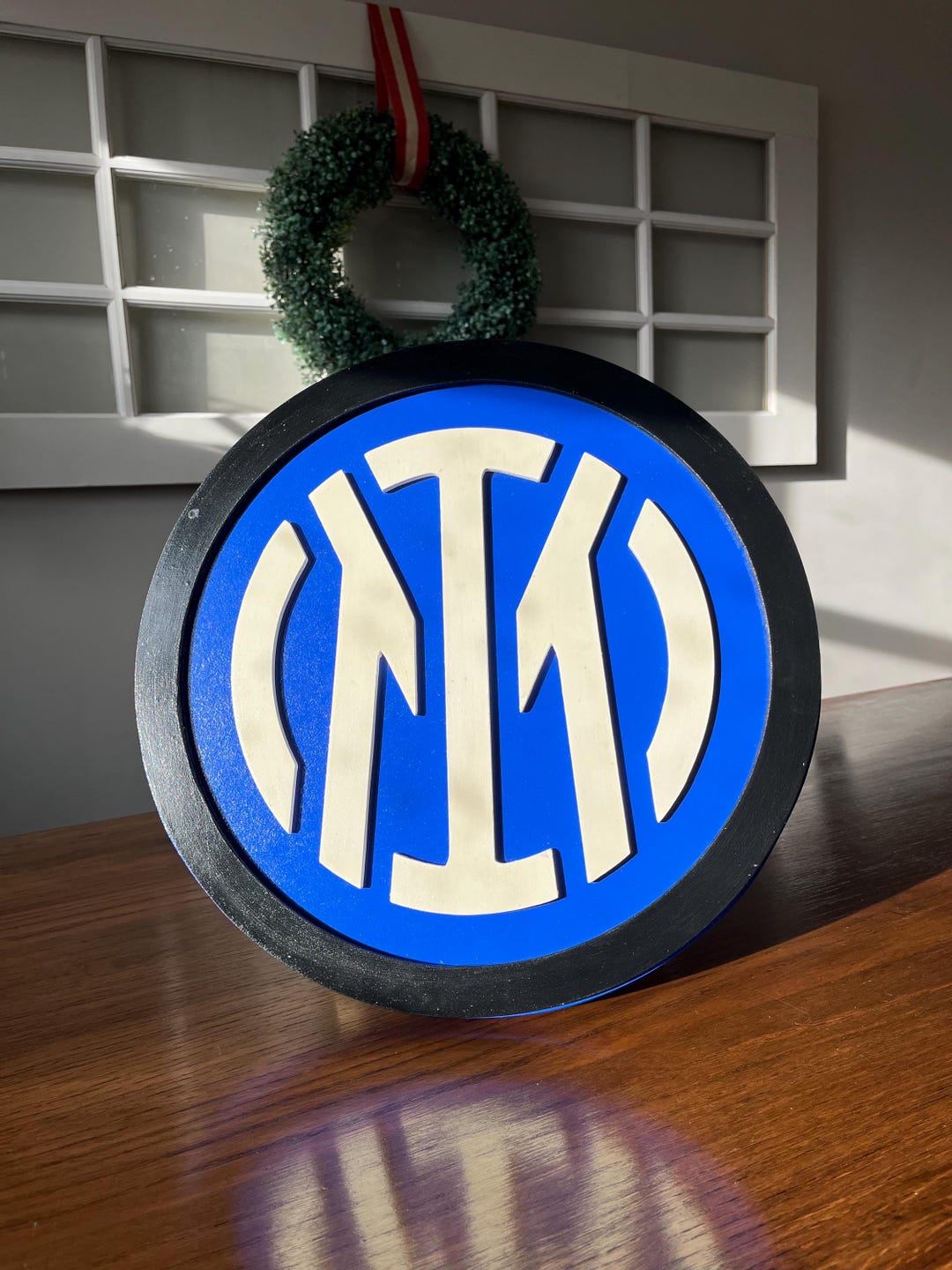 Internazionale Milan Wooden Sign | Handcrafted Soccer Wall Art ...