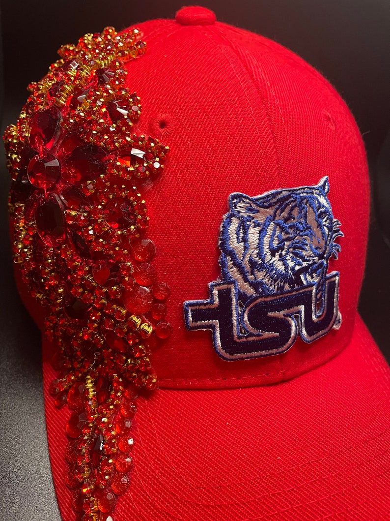 Tennessee State University Tiger Red Embellished Hat - Etsy