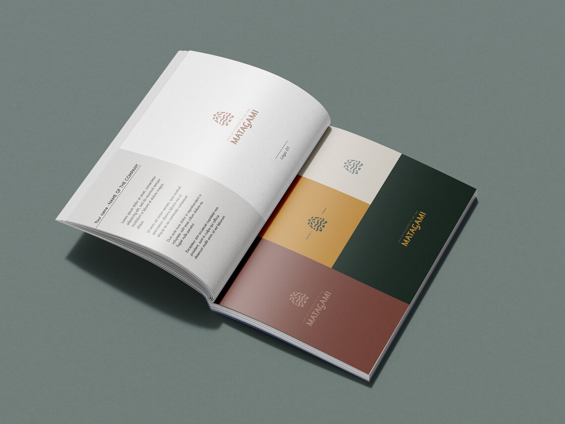 English Logo Proposal Template Brand Style Guide Presentation Template ...