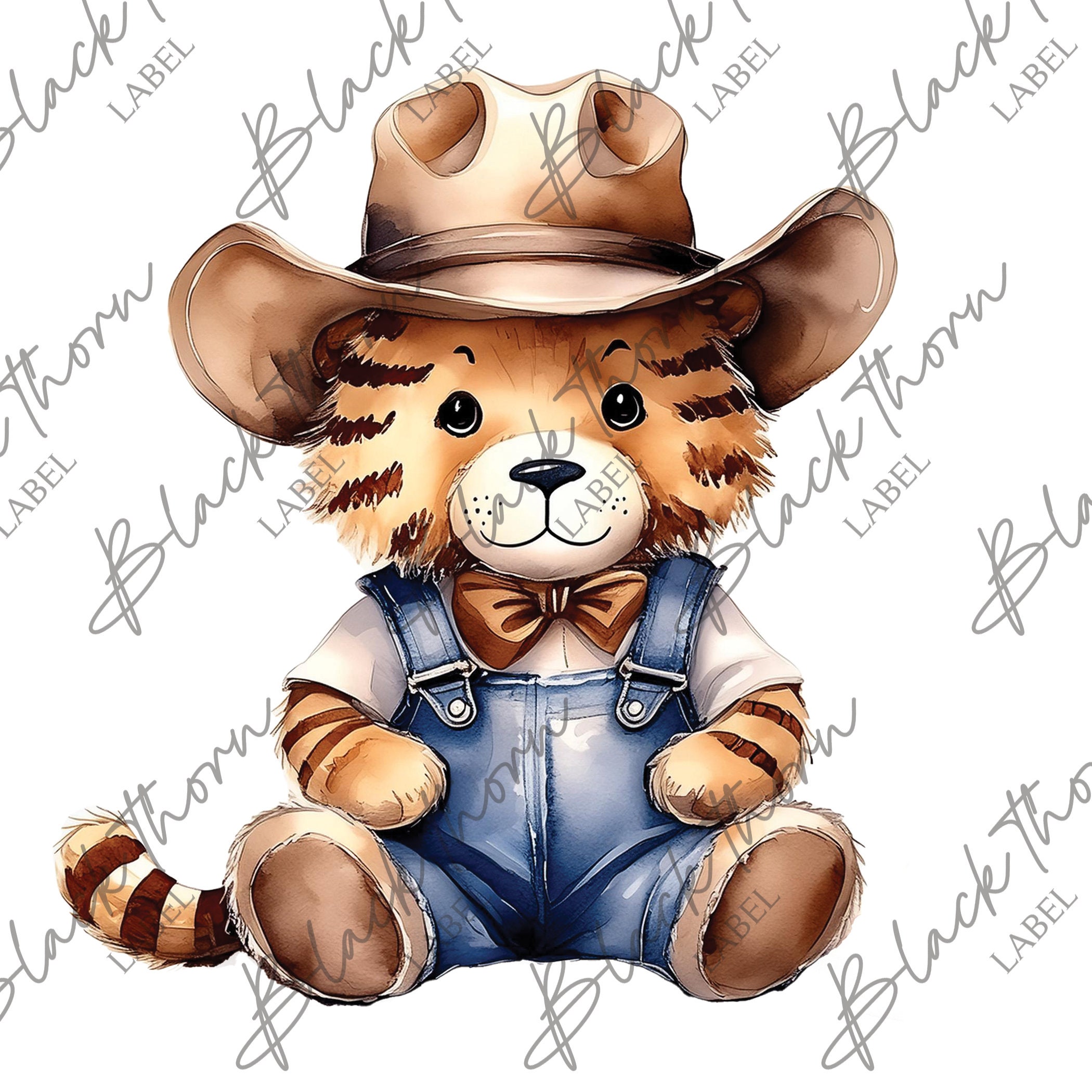 Cute Country Animal Clipart Set PNG Instant Downloads, Watercolor ...
