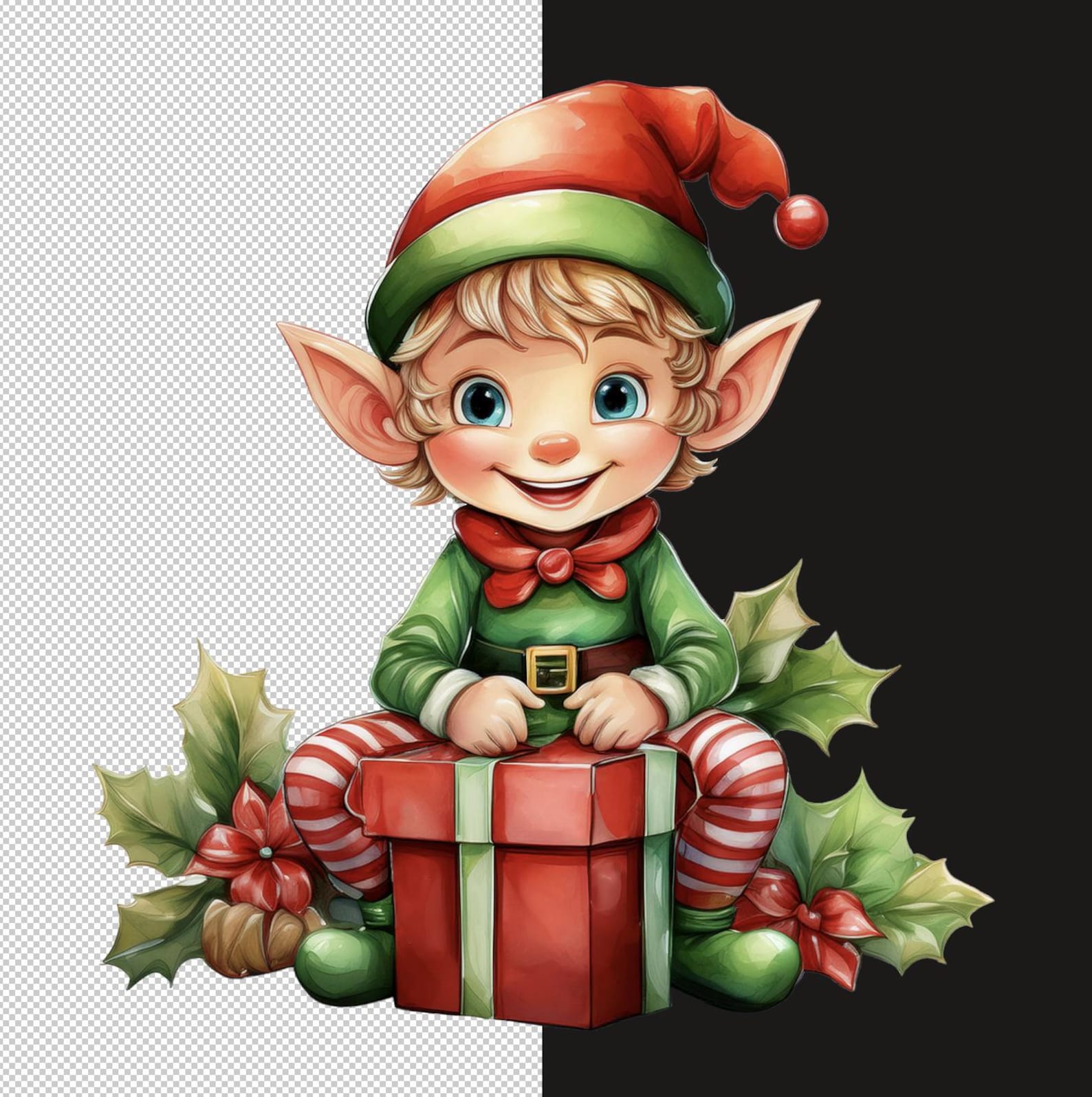 150 Holiday Clipart Bundle PNG, Hand Drawn, Graphics Hallmark Truck ...