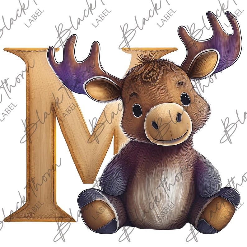 Cute Alphabet Animals, Clipart Set; PNG Downloads, Graphics; Back to ...