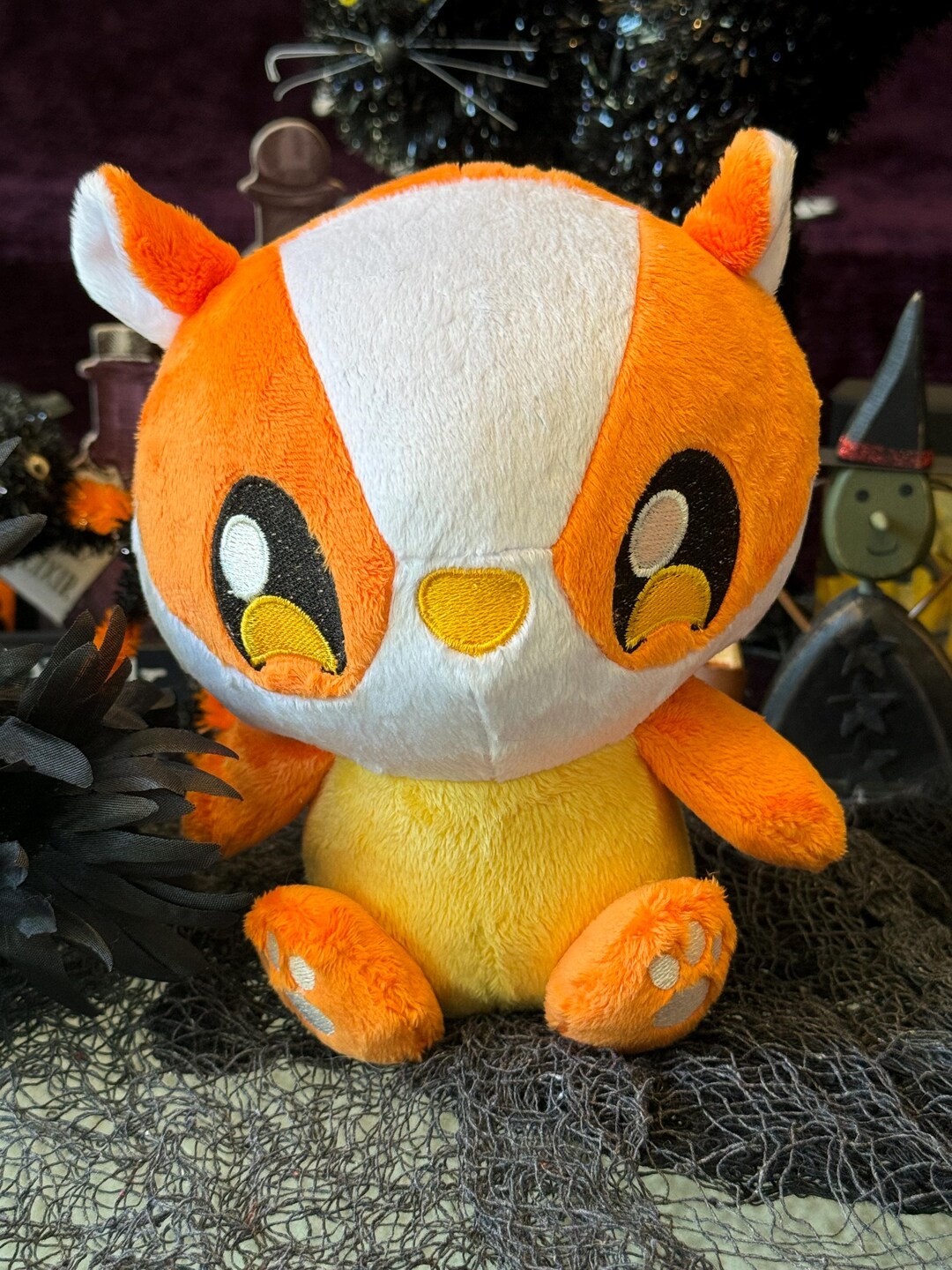 Candy Corn Badger Plush Toy, Cute Plushie Stuffed Animal Hand Made ...