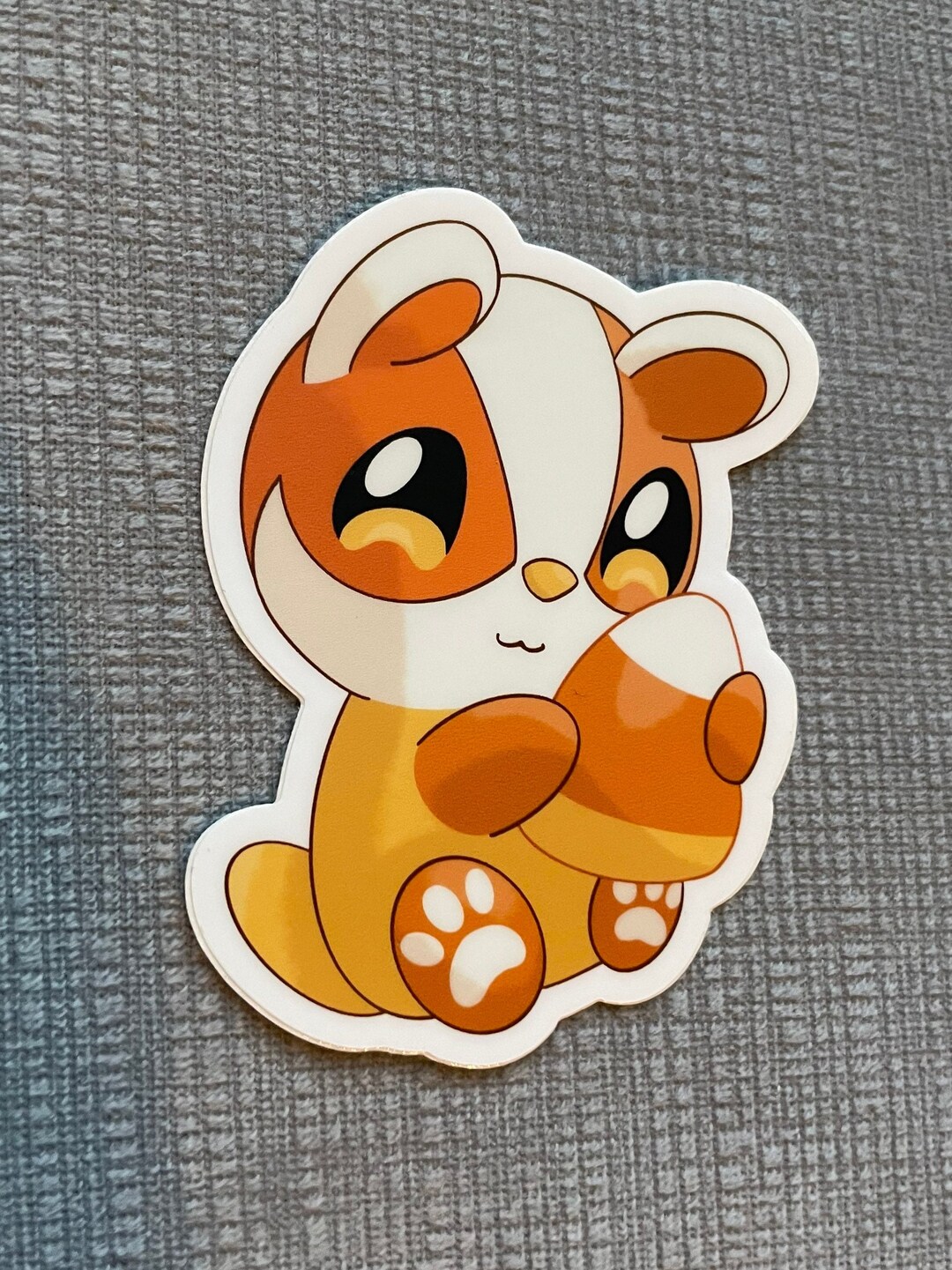 Candy Corn Badger Sticker Cute Halloween Animal Stationary Decoration ...