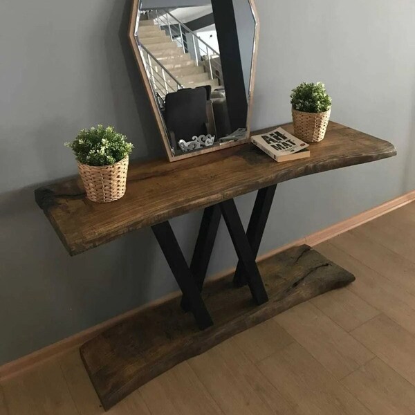 Live Edge Console - Etsy