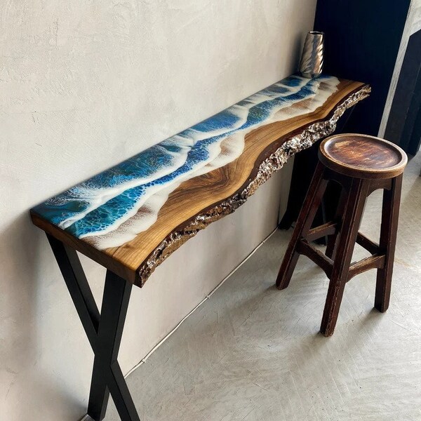 Live Edge Console - Etsy
