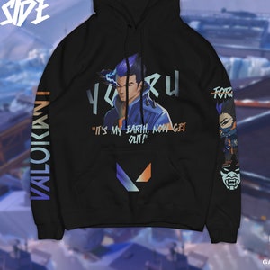 Unisex Oversize Valorant Yoru Black Hoodie - Etsy