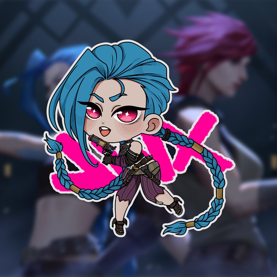 Jinx Stickers Arcane Stickers League of Legends Arcane - Etsy