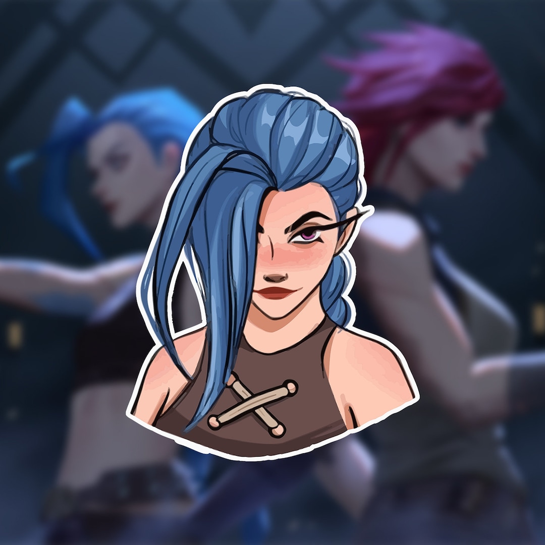 Jinx Stickers Arcane Stickers League of Legends Arcane - Etsy