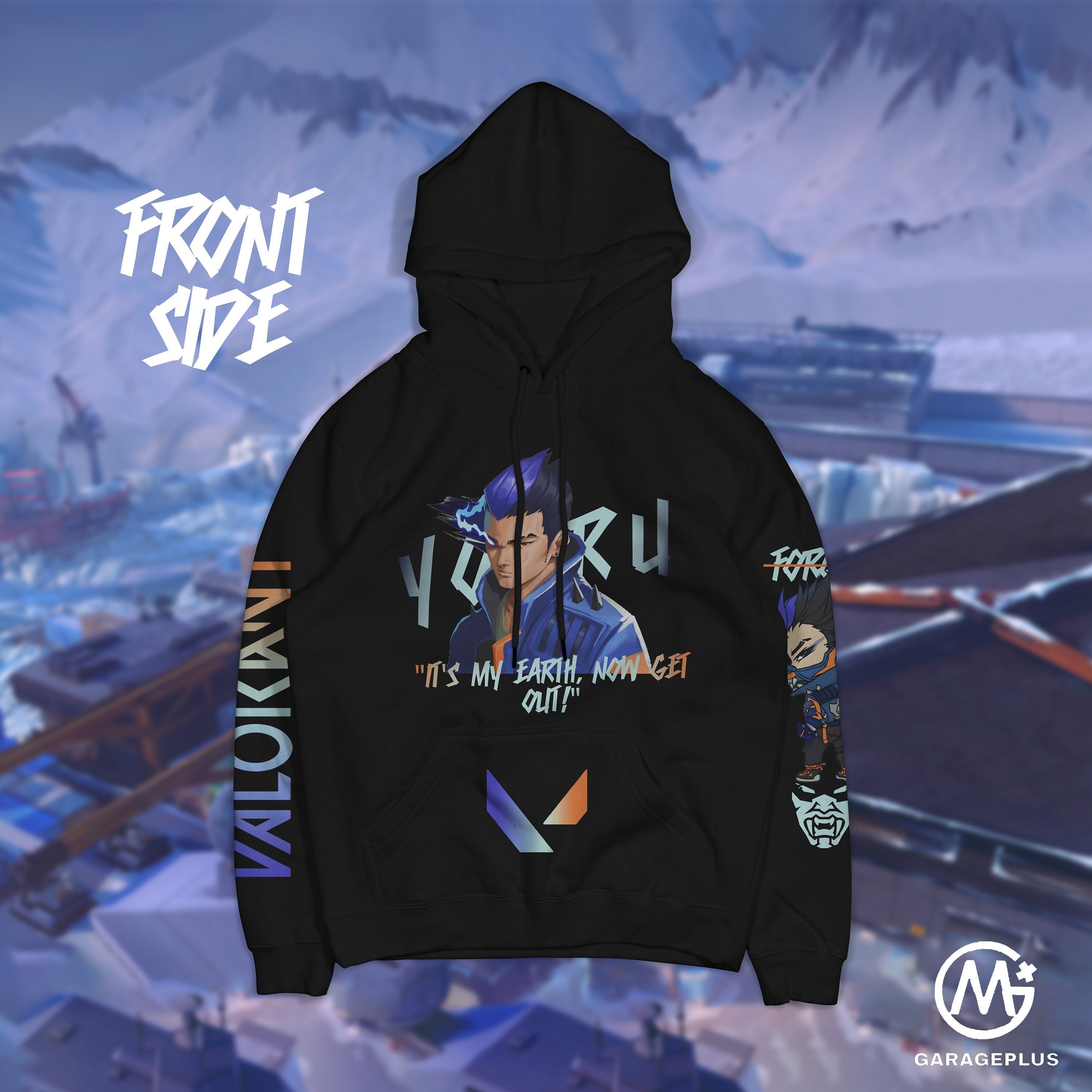 Unisex Oversize Valorant Yoru Black Hoodie - Etsy