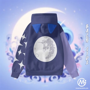 Princess Luna mlp Inspired Adult Hoodie With Ears - Etsy