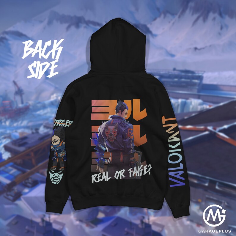 Unisex Oversize Valorant Yoru Black Hoodie - Etsy