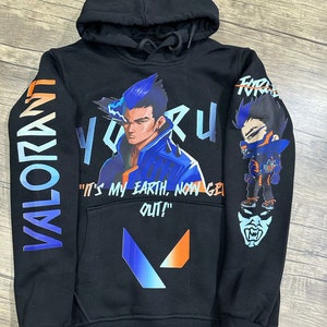 Unisex Oversize Valorant Yoru Black Hoodie - Etsy