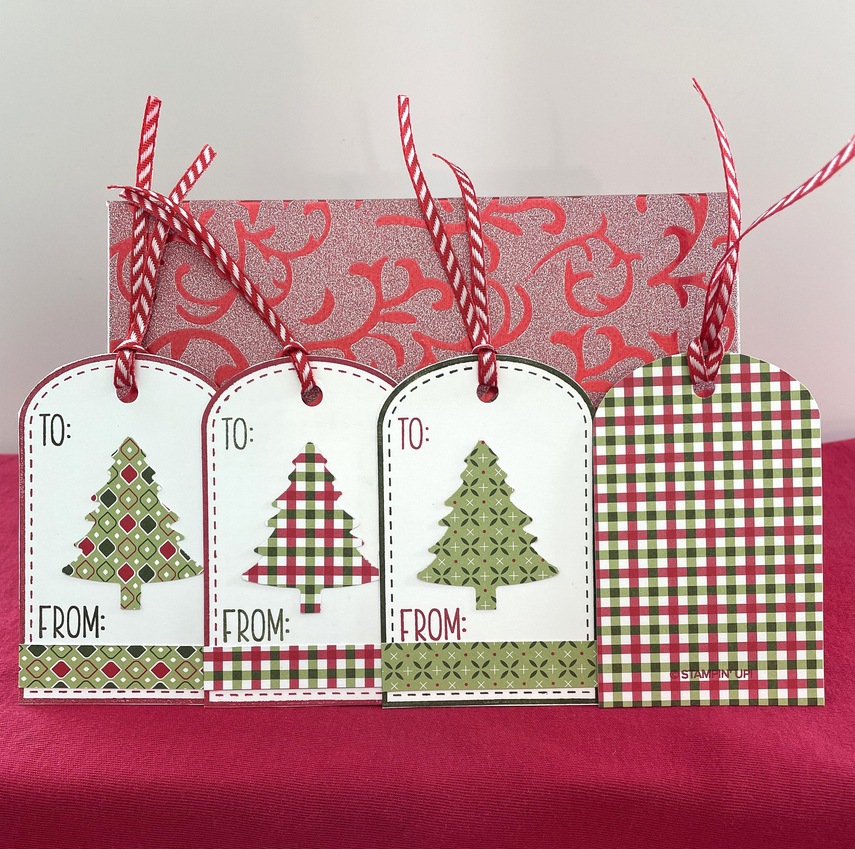 Merry Christmas Tree Tags | Set of 4 Christmas Tree Gift Tags ...