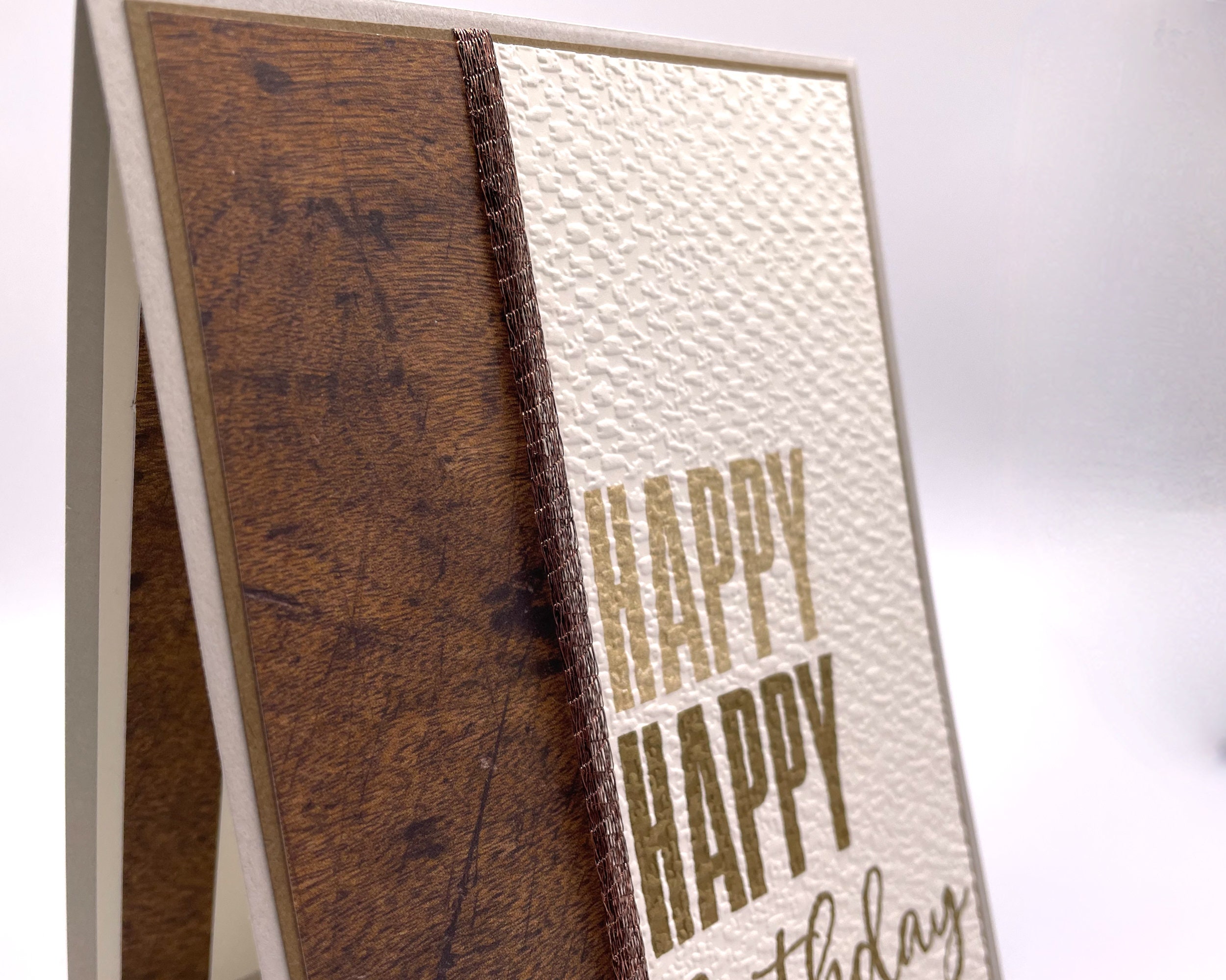 Happy Happy Birthday Masculine Greeting Card Farmhouse - Etsy