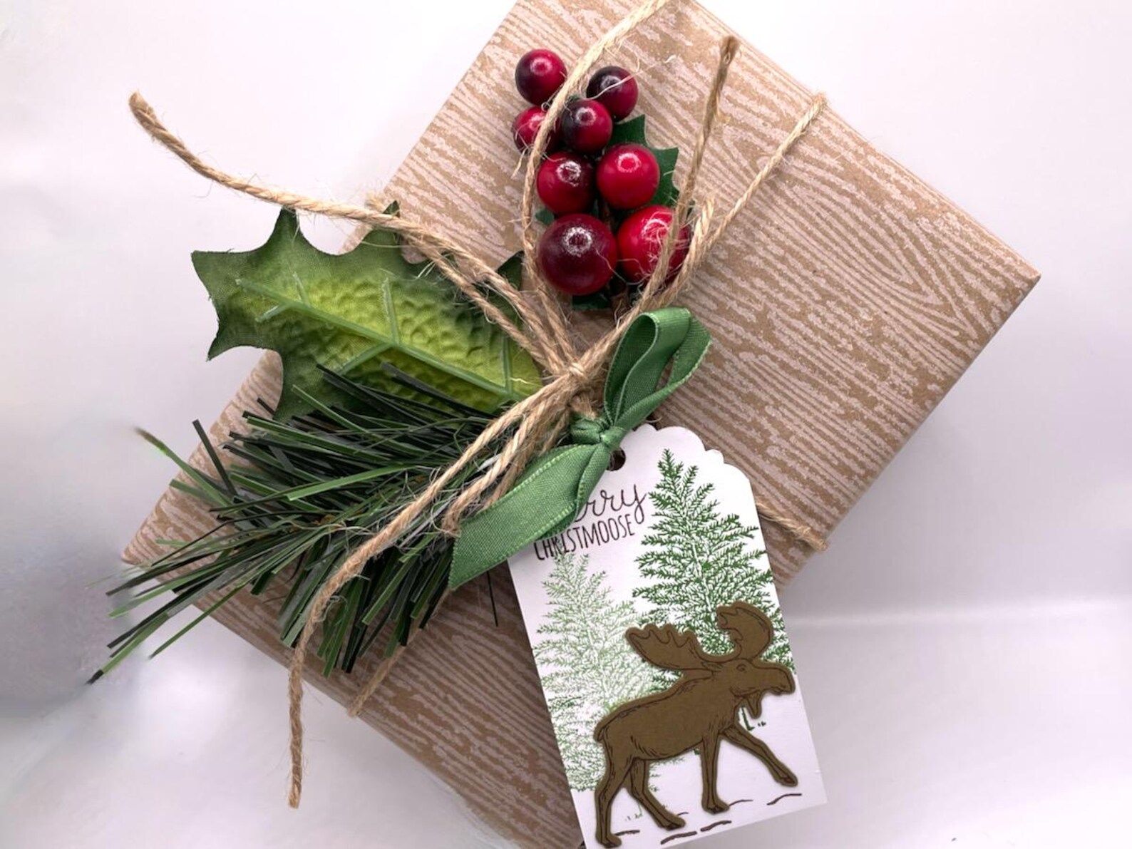 Merry Christmoose Gift Tags Set of 4 Christmas Moose Tags Handmade ...