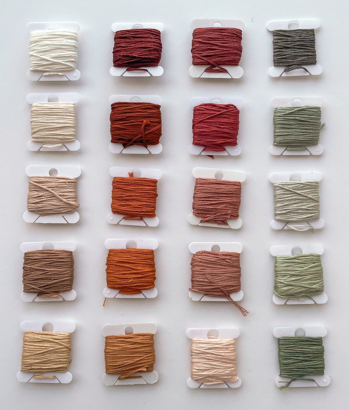 Digital DMC Rustic Cottage Embroidery Thread Palette, Unique Floss ...