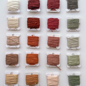 Digital DMC Rustic Cottage Embroidery Thread Palette, Unique Floss ...