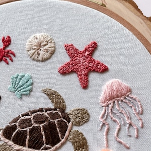 Under the Sea PDF Guide, Hand Embroidery Digital Download, Ocean and ...