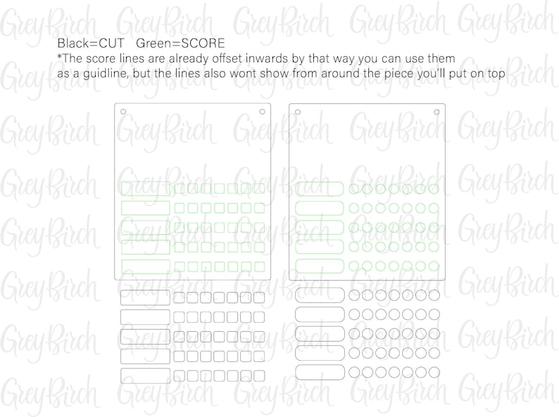 Chore Chart Base Svg | Responsibility Chart | Laser Files | Glowforge ...