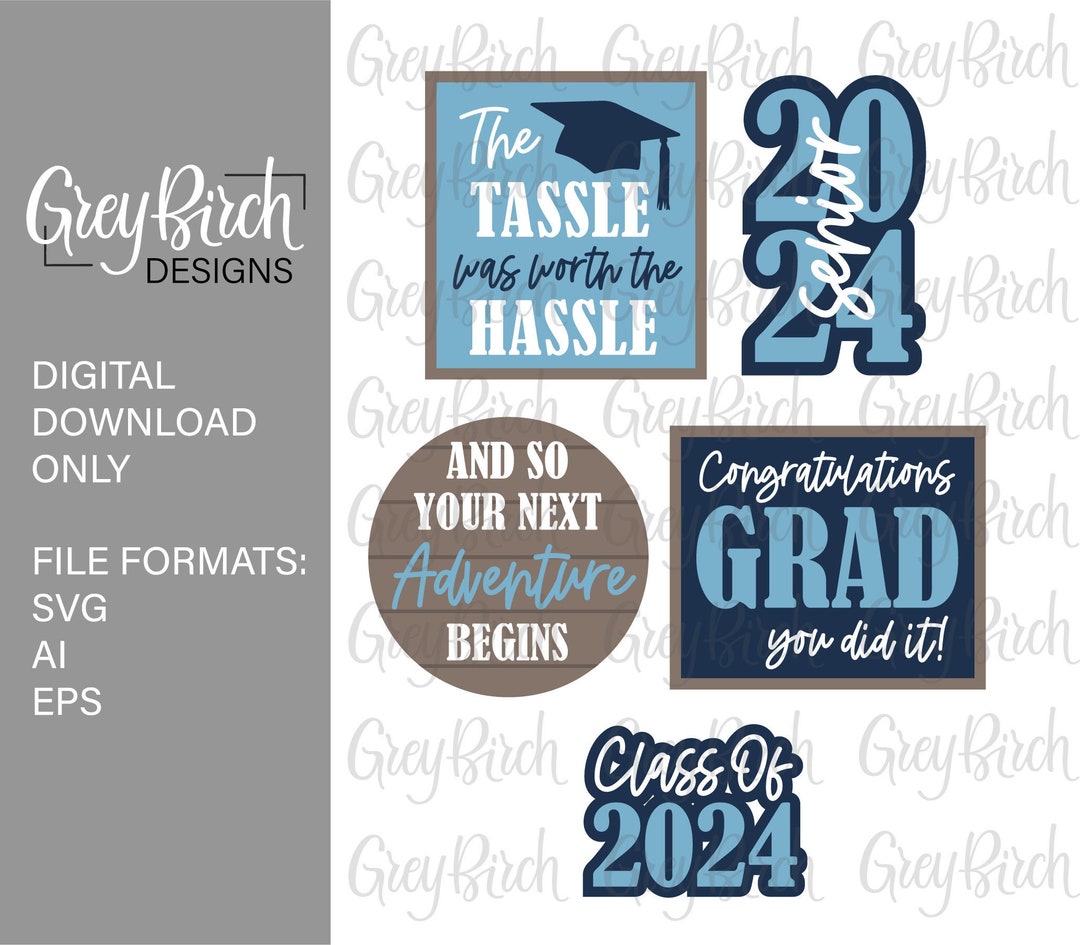 Graduation Tiered Tray Svg Grad Tiered Tray Decor Laser Ready Files ...