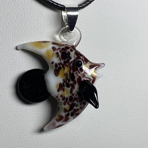 Glass Fish Pendant, Choker, Clavicle, Necklace, Murano Inspired, - Etsy
