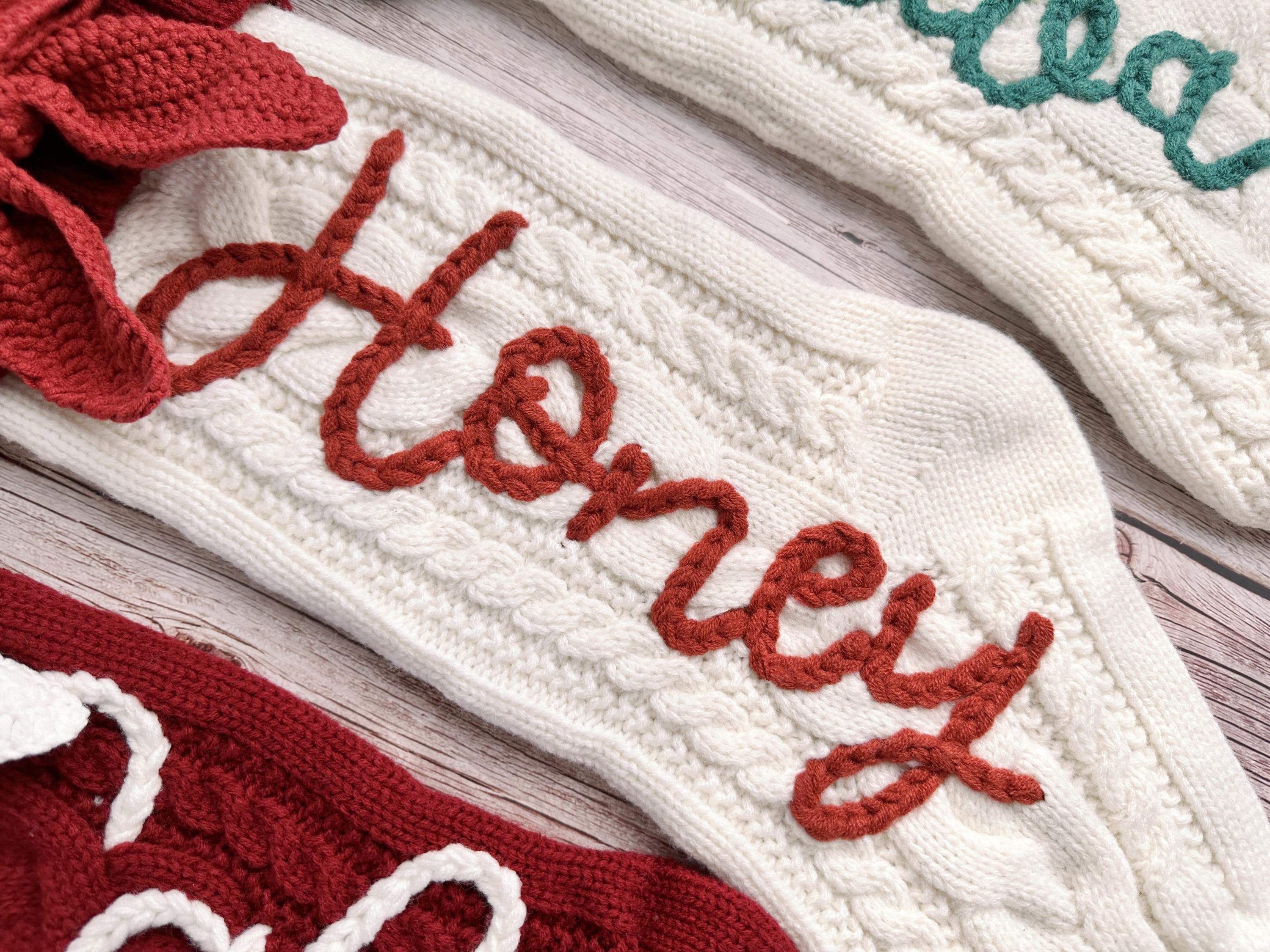 Pink Bow Personalized Christmas Stocking,hand-embroidered Holiday ...