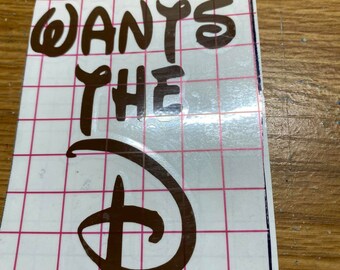 She Wants the D Sticker - Etsy