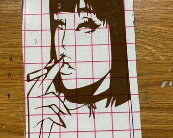 Black Woman Smoking Sticker - Etsy