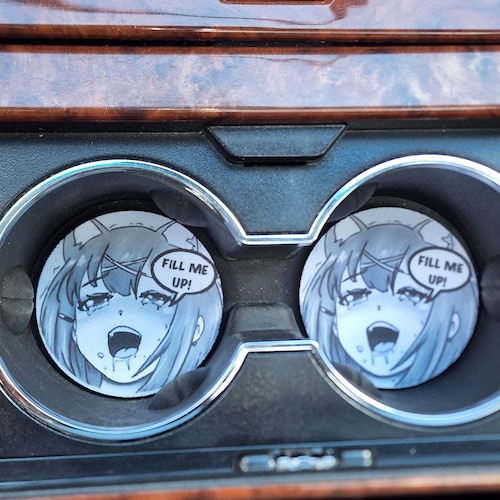 Fill Me Up Anime Lewd Waifu Car Coaster Coaster Car - Etsy New Zealand