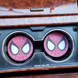 Spiderman, Coaster Set, Car Accessories, Car Decor, Car Coasters ...