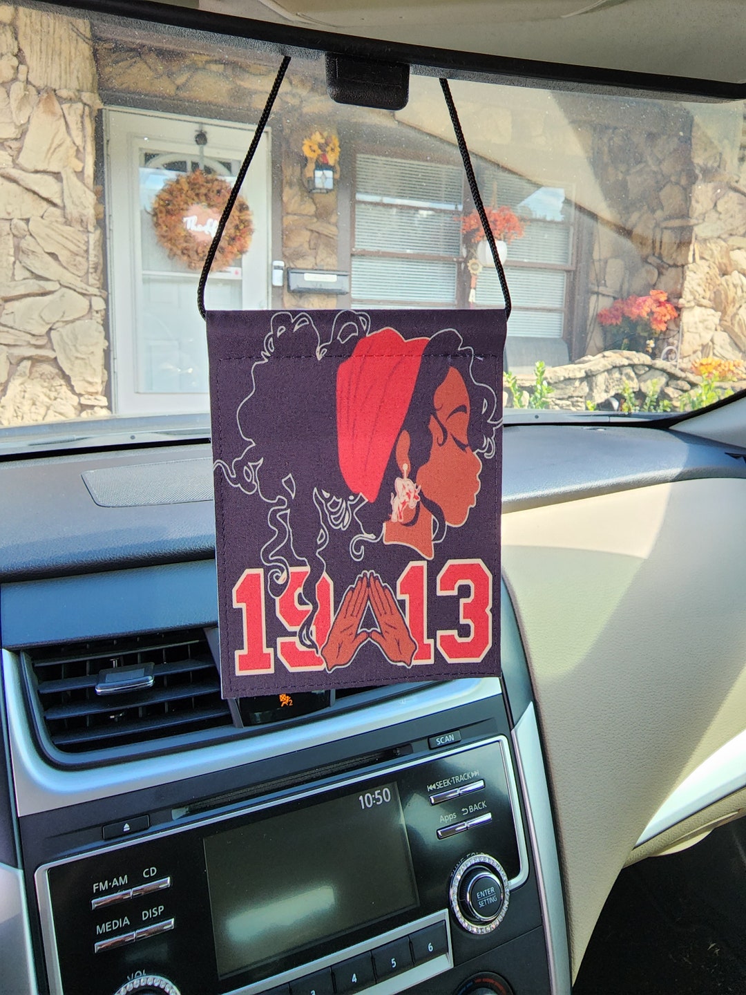 Delta Sigma Theta, Sorority, DST, Rearview Mirror Decoration, Car ...