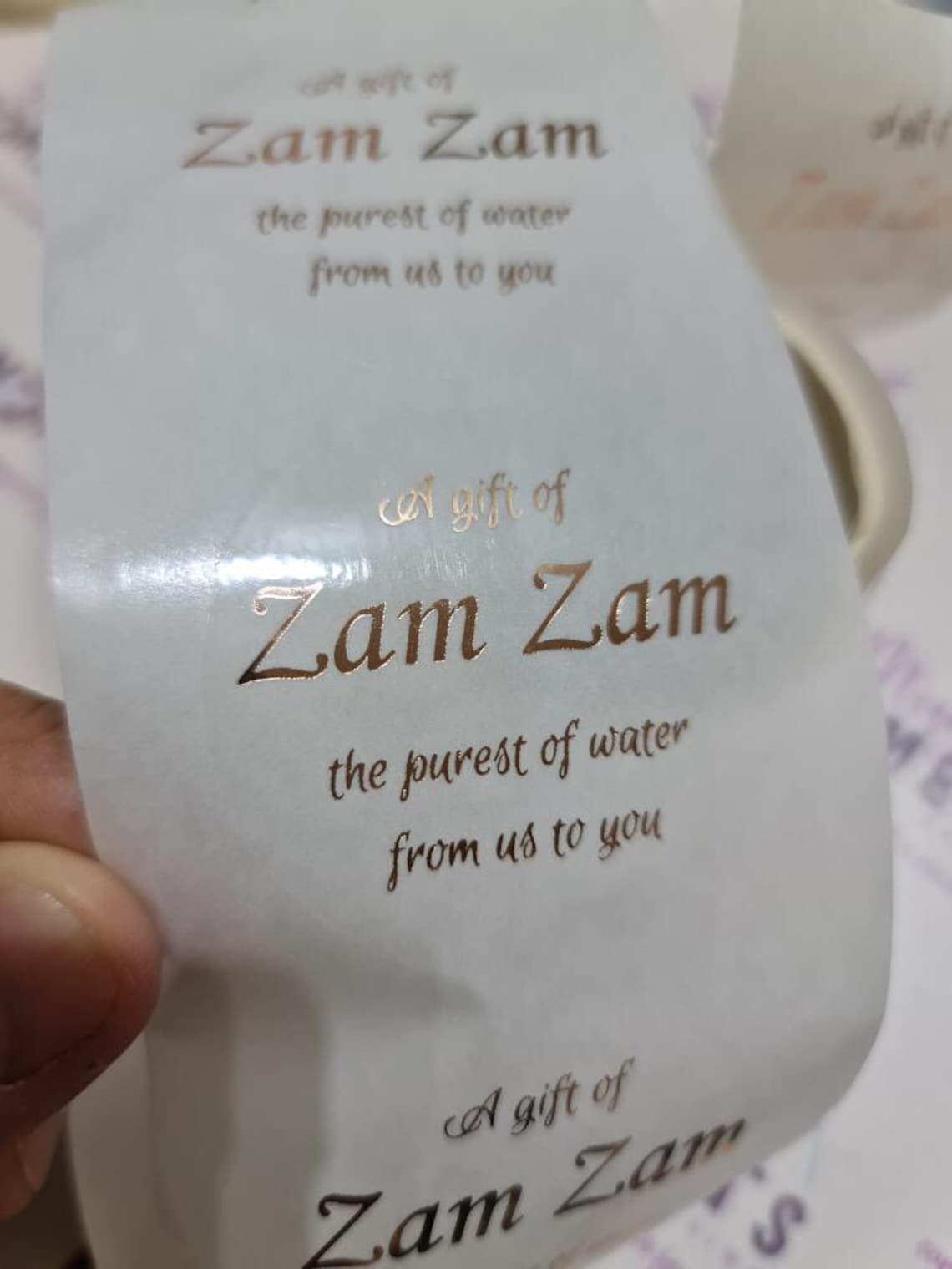Zam Zam Foil Printed Stickers - Etsy UK