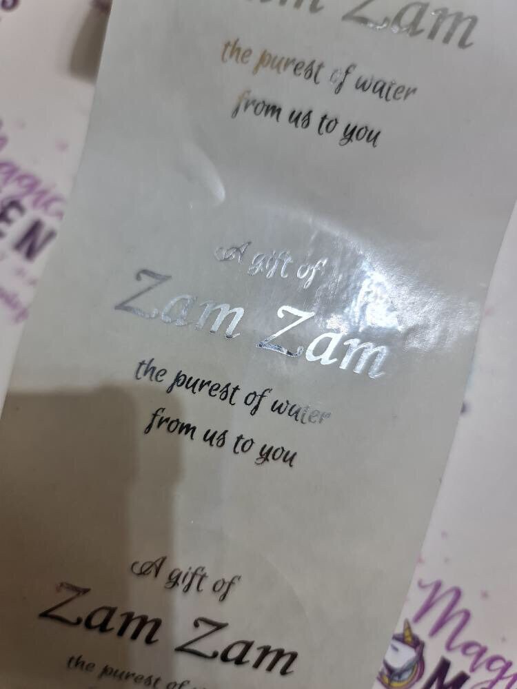 Zam Zam Foil Printed Stickers - Etsy UK