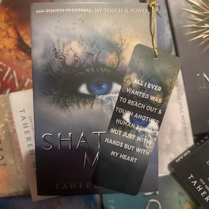 Shatter Me Bookmarks | Tahereh Mafi | Booktok - Etsy UK