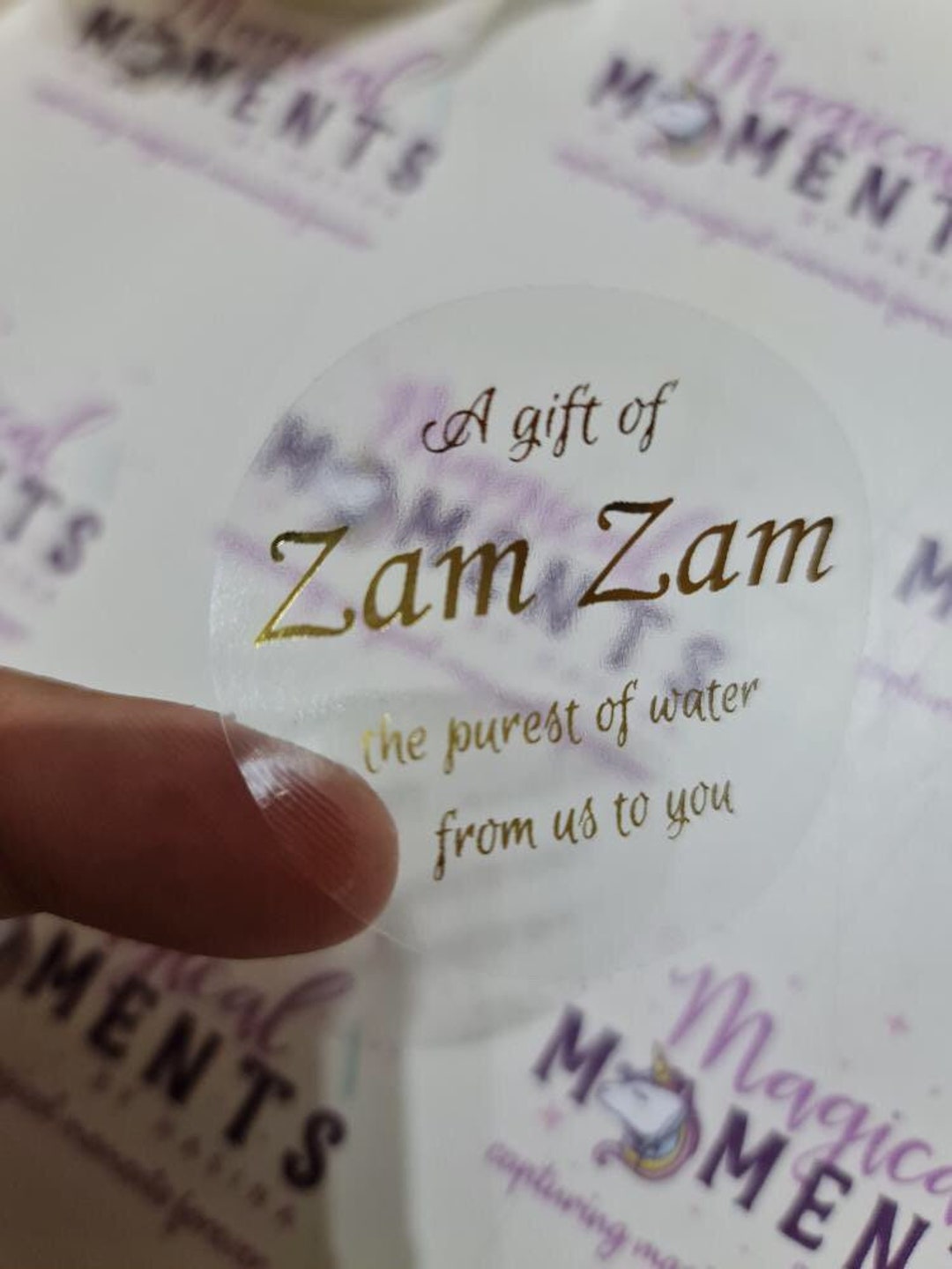 Zam Zam Foil Printed Stickers - Etsy UK
