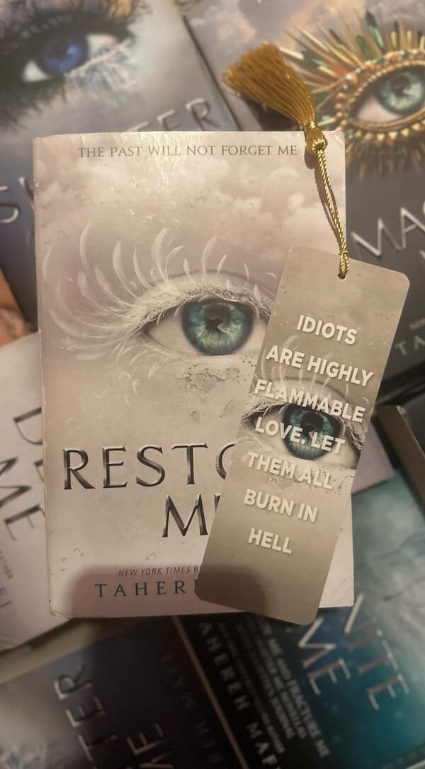 Shatter Me Bookmarks | Tahereh Mafi | Booktok - Etsy UK