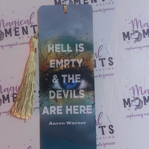 Ignite Me Bookmarks LYHFML Aaron Warner Shatter Me Series - Etsy