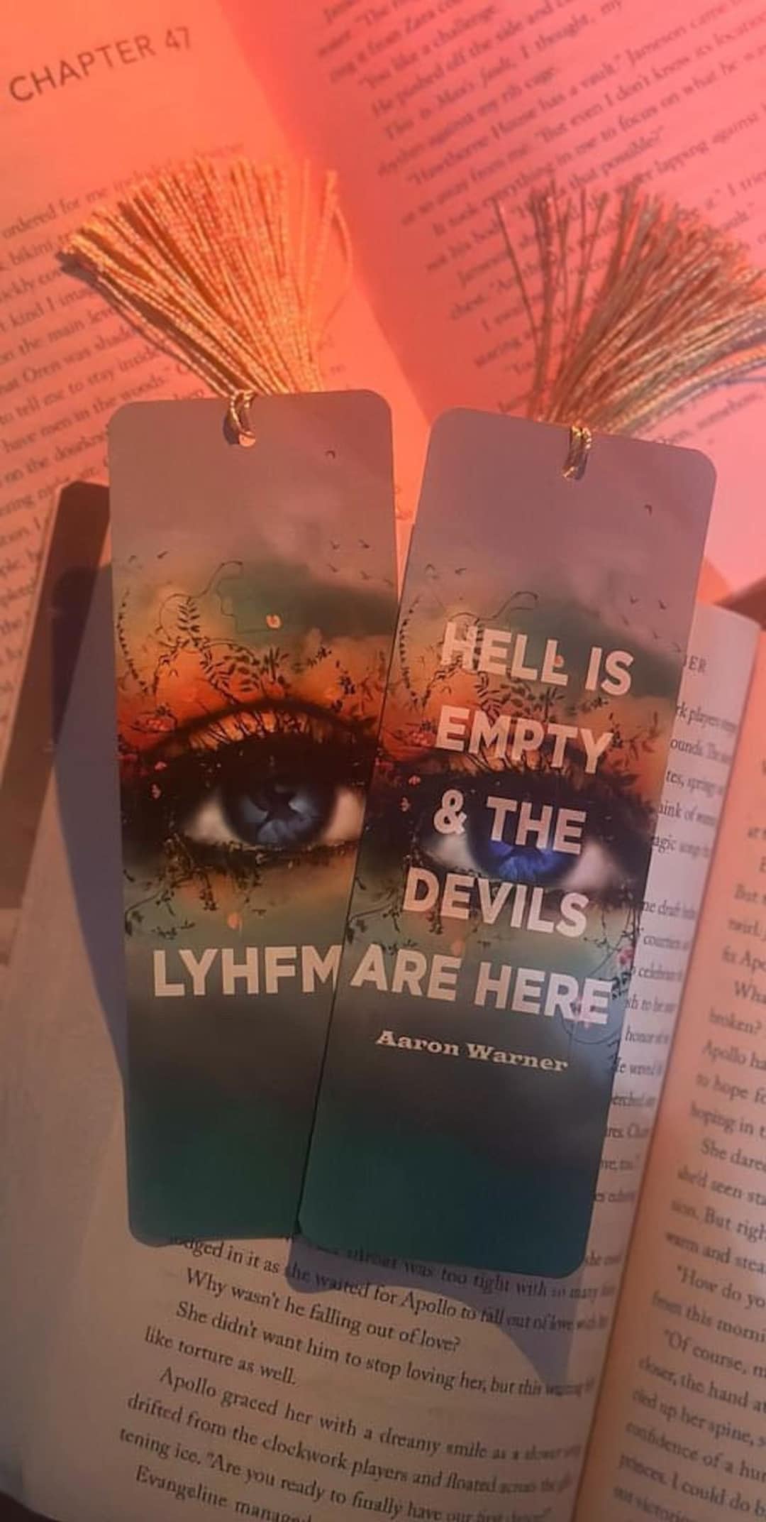Ignite Me Bookmarks LYHFML Aaron Warner Shatter Me Series - Etsy