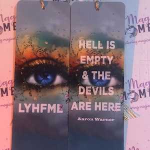 Ignite Me Bookmarks LYHFML Aaron Warner Shatter Me Series - Etsy