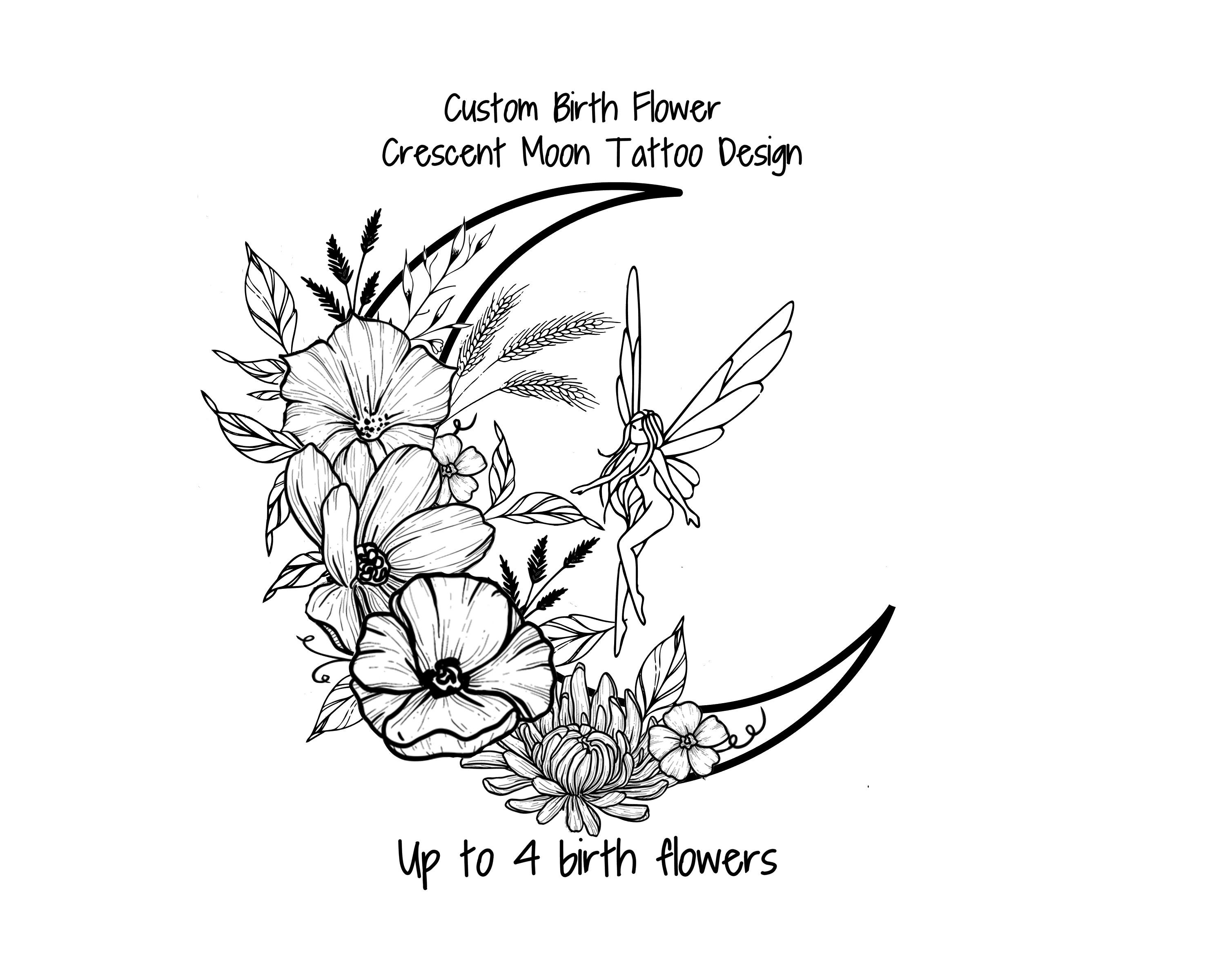 Evil Moon Tattoo Designs