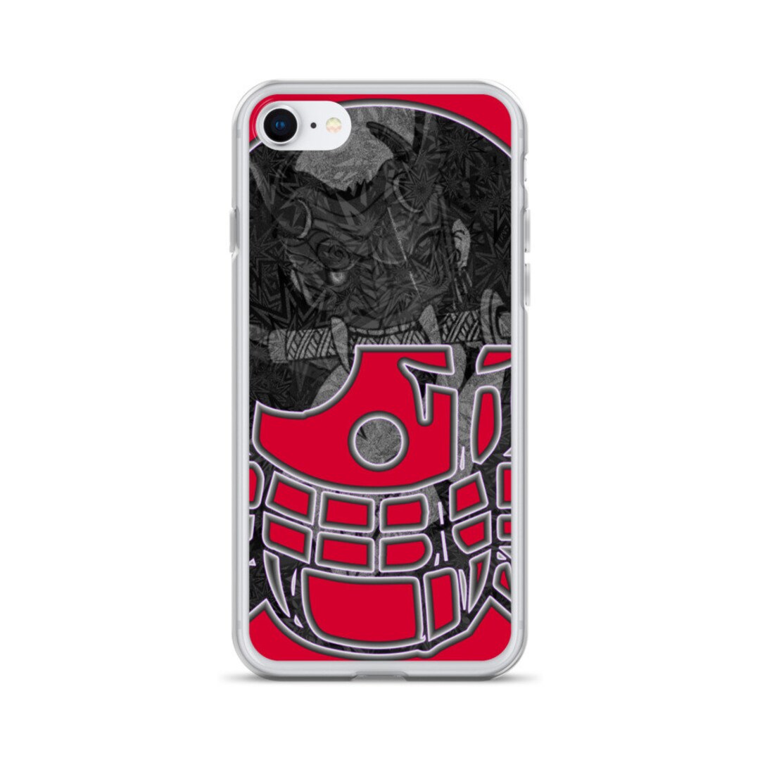 One Piece Roronoa Zoro Skull Logo iPhone Case red, Anime Phone Case ...